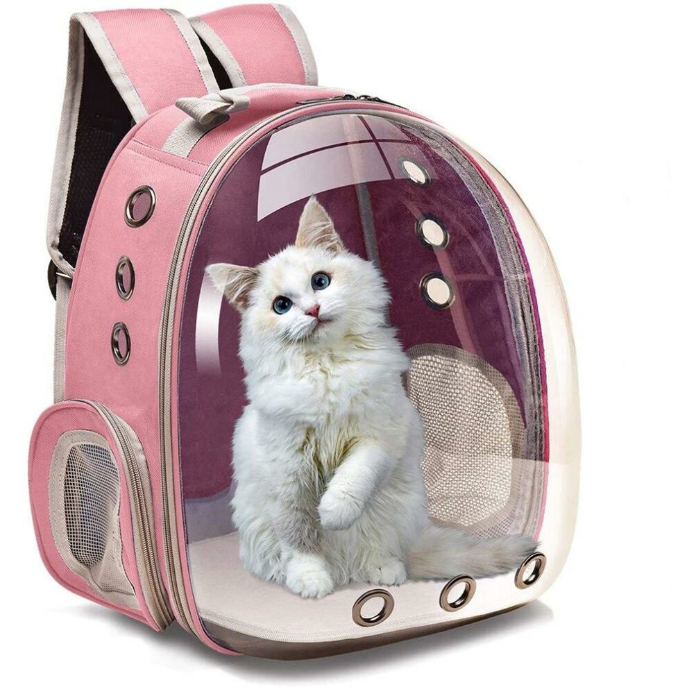 Breathable Cat Carrier Backpack Small Dog Space Capsule Travel Bag ...