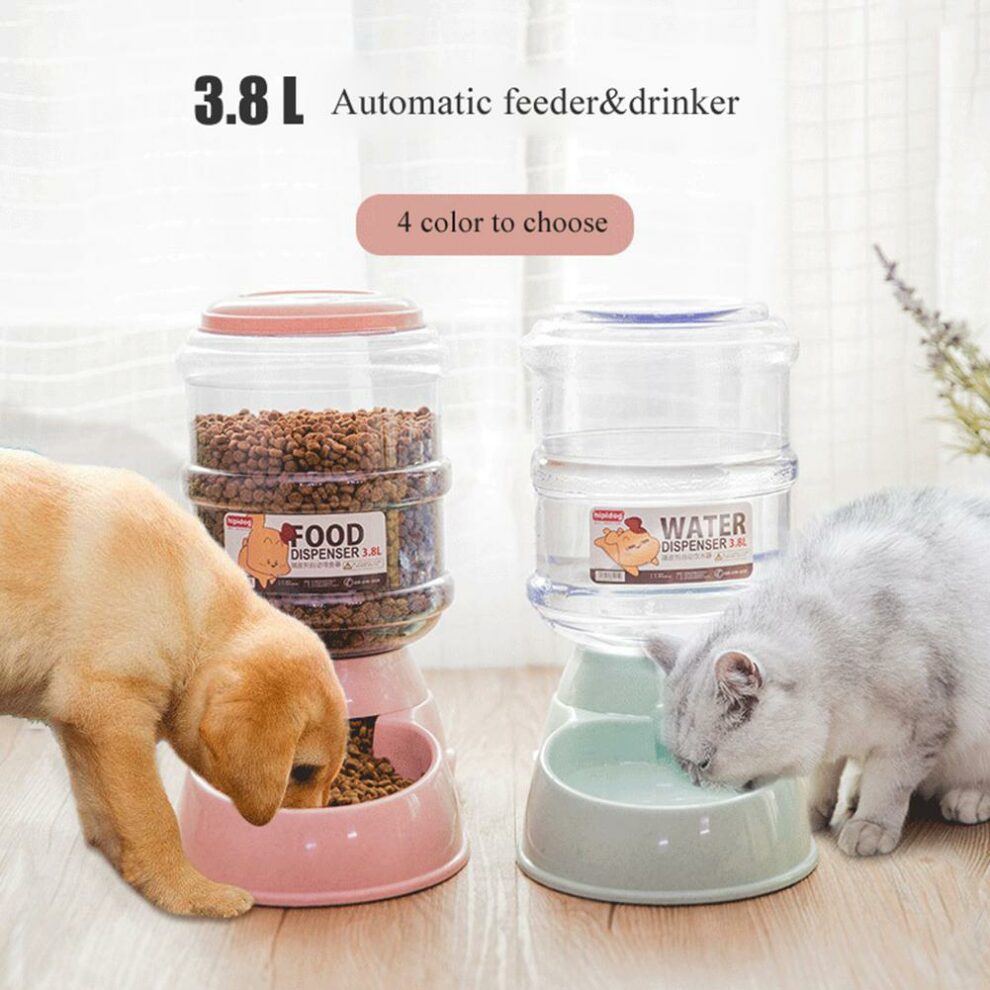 Automatic Pet Feeder Water Dispenser 38l Catdog 4 Colors Available | CatsPros.com | Free ...