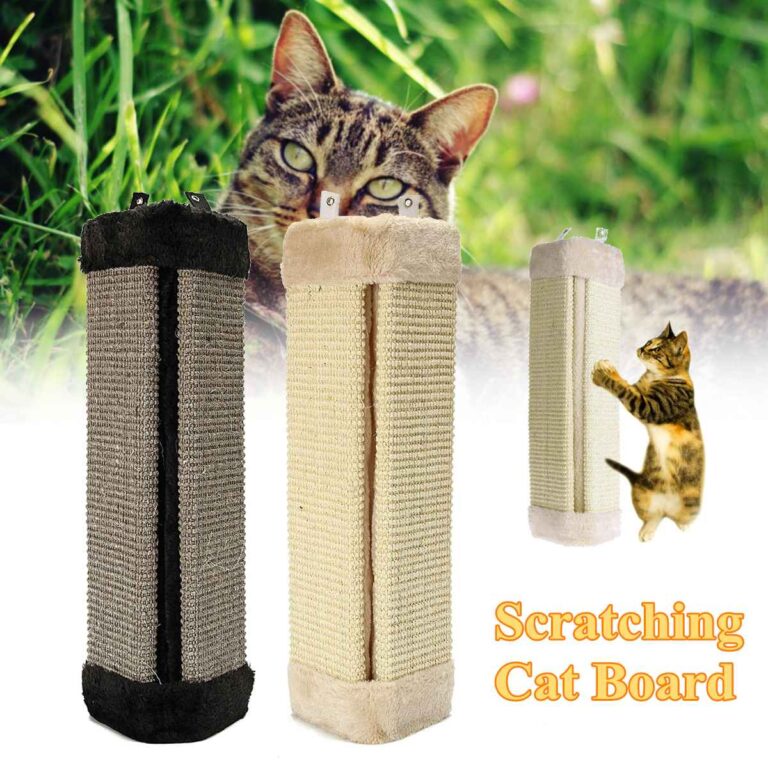 Wall Mounted Cat Climbing Frame With Sisal Scratching Post And Kitten ...