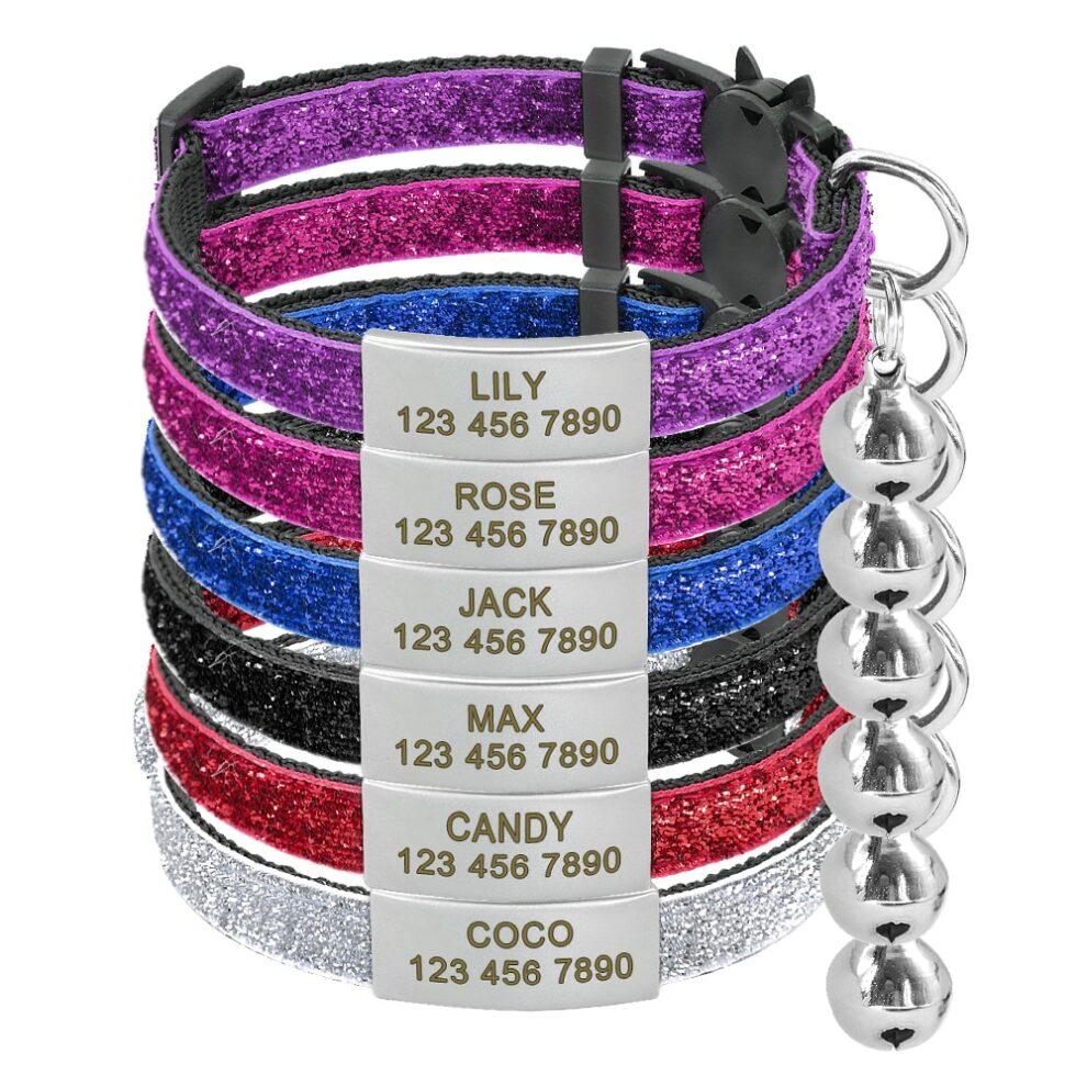 Custom Personalized Safety Breakaway Cat Collar With Quick Release And ...