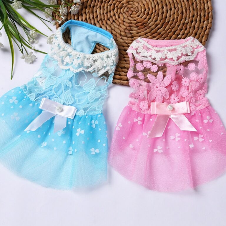 Small Pet Cat Lace Dress Summerspring Party Wedding Costume | CatsPros ...