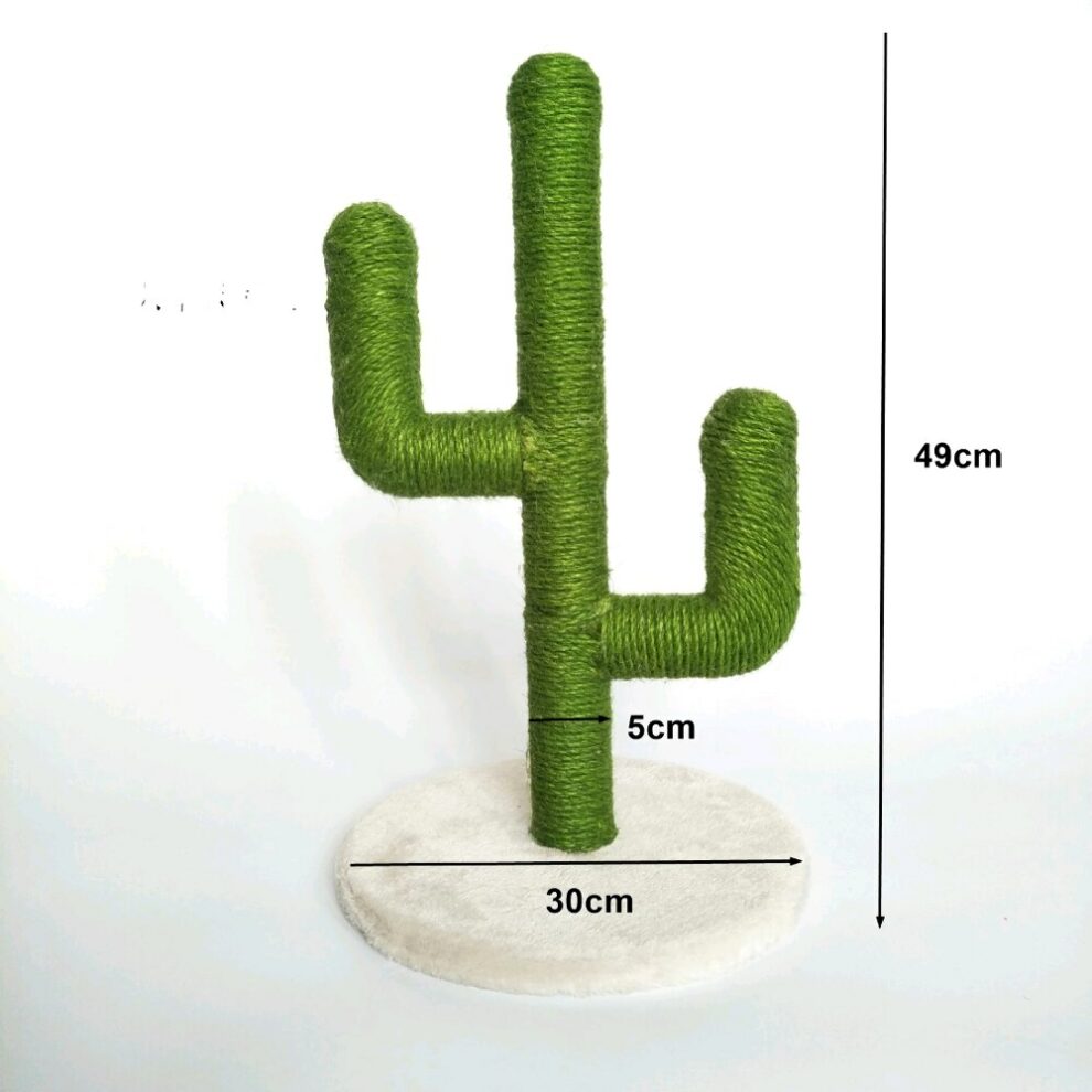 Sisal Cat Tree Plush Interactive Toys Vertical Claw Board Cactus ...
