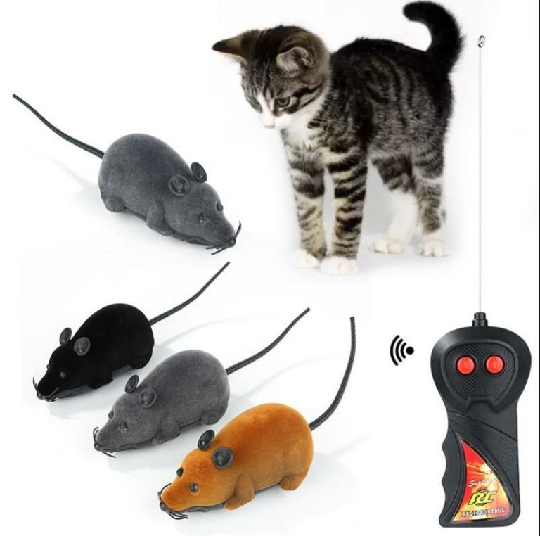 Wireless Remote Control Electronic Rat Toy Interactive Pet Cat Mouse ...