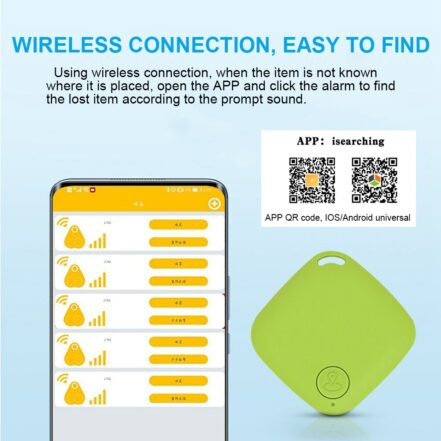 Bluetooth Gps Mini Tracker Antilost Key Pet Child Vehicle Locator ...