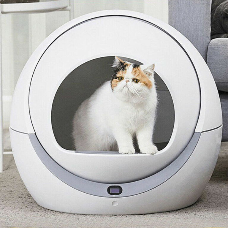 Petree Automatic Selfcleaning Cat Litter Box With Rotary Training ...
